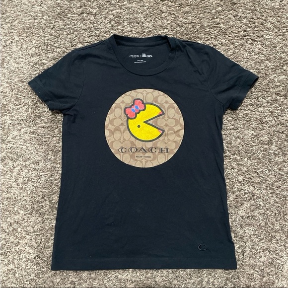 Coach | Tops | Coach X Miss Pacman Collab Limited Edition Tshirt Womens ...